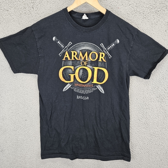 Shirts | Kerusso Armor Of God Mens Christian T Shirt Black Size Medium ...